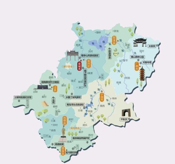 安徽旅游景点分布图_如何规划路线-第3张图片-山城妙识 安徽旅游景点分布图_如何规划路线-第3张图片-山城妙识
