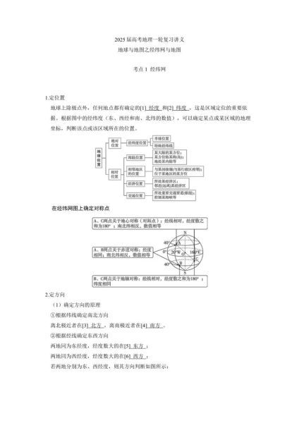 七年级地理人教版重点知识_地球与地图怎么学-第2张图片-山城妙识