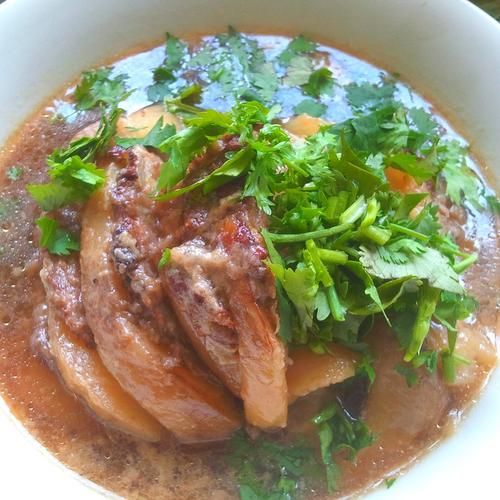 茄饼夹肉怎么做_茄饼夹肉的家常做法-第3张图片-山城妙识