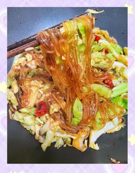 甘蓝炒粉条怎么炒不粘锅_家常做法步骤-第1张图片-山城妙识