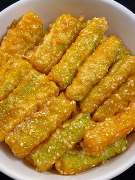 炸南瓜怎么做_炸南瓜条酥脆不回软-第1张图片-山城妙识