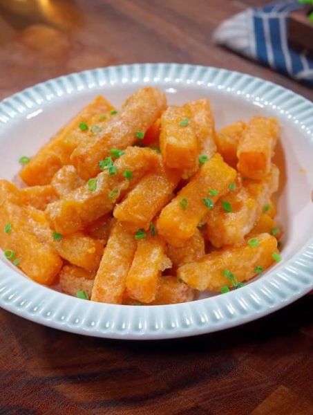 盐焗南瓜怎么做_盐焗南瓜需要蒸多久-第1张图片-山城妙识