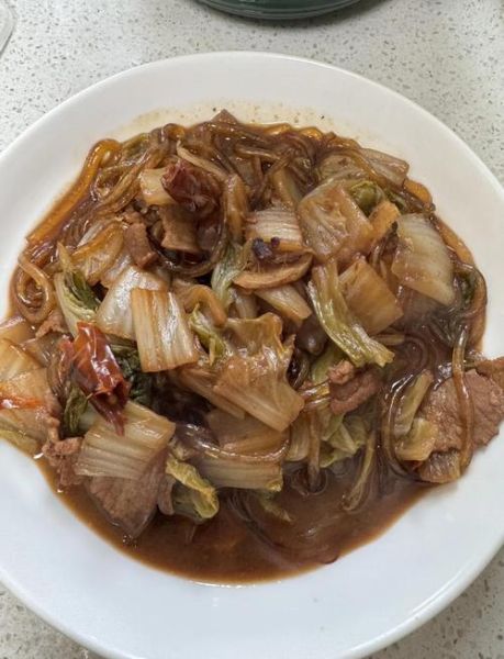 猪肉白菜炖粉条怎么做_东北家常做法步骤-第2张图片-山城妙识