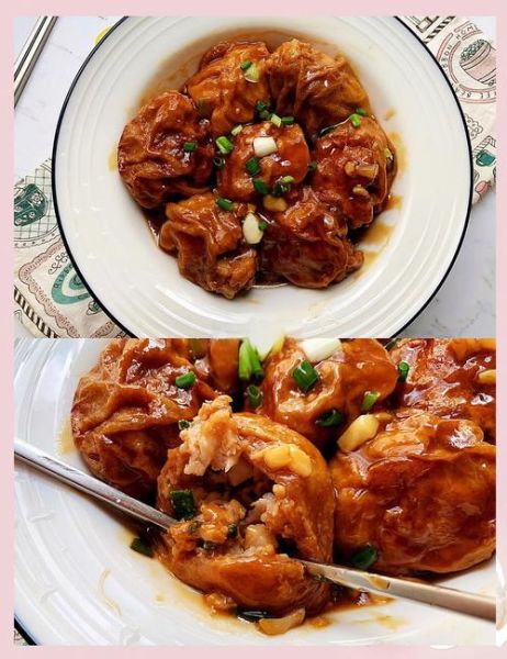 面筋塞肉的家常做法_怎么做好吃不腻-第2张图片-山城妙识