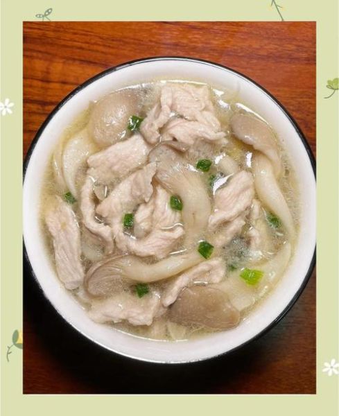 平菇肉片汤怎么做_平菇肉片汤的做法窍门-第1张图片-山城妙识