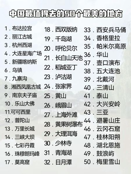 中国旅游景点排名前十有哪些_最值得去的是哪里-第1张图片-山城妙识