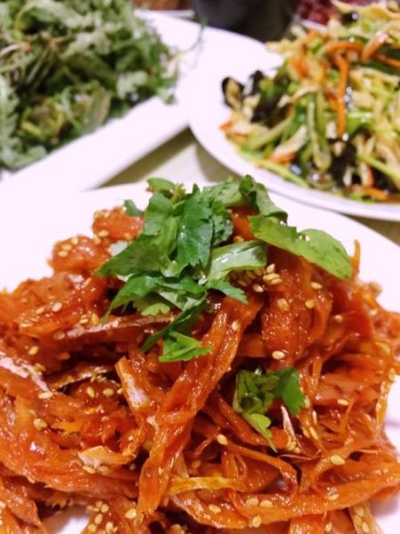 正宗拌明太鱼丝怎么做_明太鱼丝怎么调才好吃-第3张图片-山城妙识