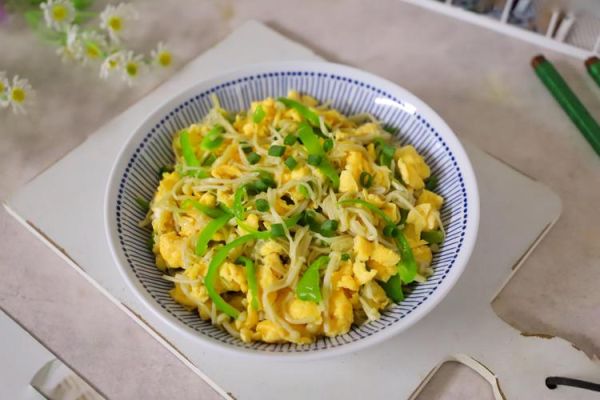 金针菇炒鸡蛋怎么做_金针菇炒鸡蛋的营养价值-第3张图片-山城妙识