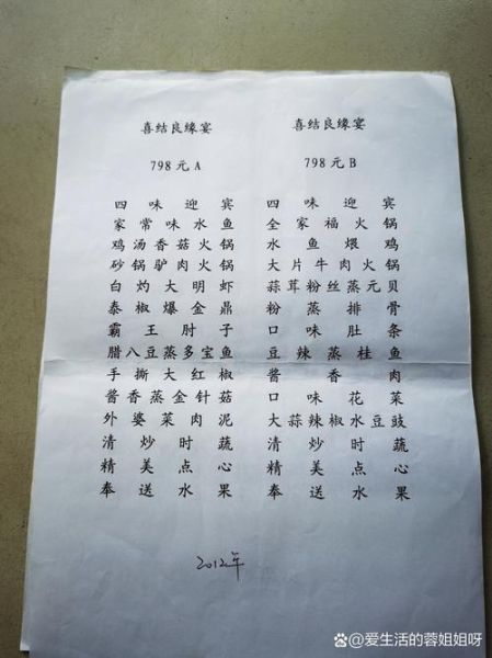 入伙酒席菜单10个菜怎么选_入伙酒席菜单10个菜有哪些讲究-第3张图片-山城妙识