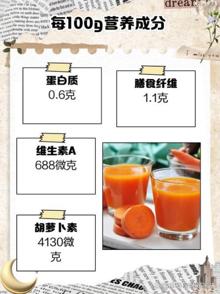 胡萝卜汁的营养价值_每天喝多少才健康-第3张图片-山城妙识