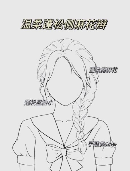 麻花辫怎么画_麻花辫画法步骤-第1张图片-山城妙识