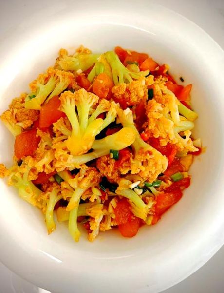 西红柿炒花菜怎么炒好吃又简单_西红柿炒花菜的家常做法-第1张图片-山城妙识