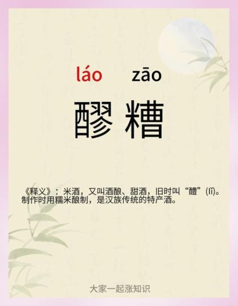 醪糟读音怎么读_醪糟和酒酿的区别-第1张图片-山城妙识 醪糟读音怎么读_醪糟和酒酿的区别-第1张图片-山城妙识