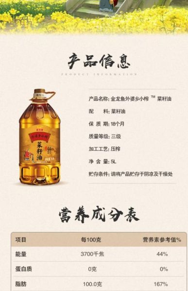 菜籽油价格多少钱一斤_菜籽油多少钱一斤-第1张图片-山城妙识