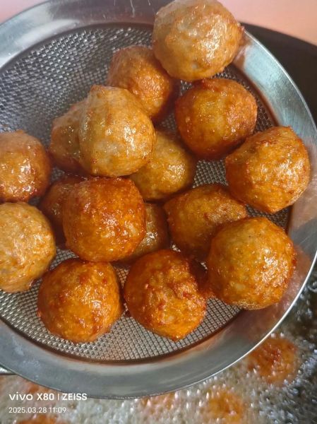 肉丸子怎么炸才酥脆_家常炸丸子做法-第2张图片-山城妙识