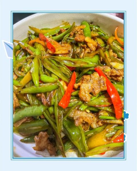 豆角炒肉怎么做_豆角炒肉图片大全-第3张图片-山城妙识