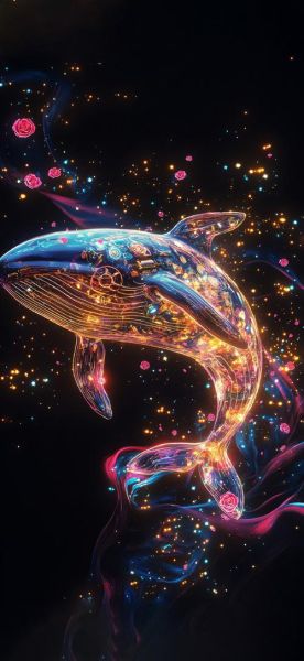 鲸鱼壁纸哪里下载_如何设置高清屏保-第1张图片-山城妙识