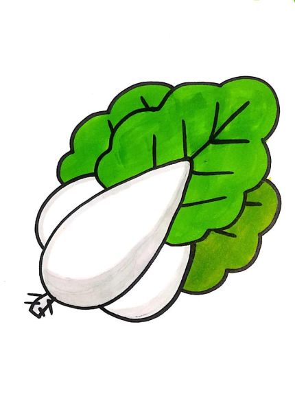 青菜卡通图片怎么画_青菜卡通图片素材哪里找-第1张图片-山城妙识