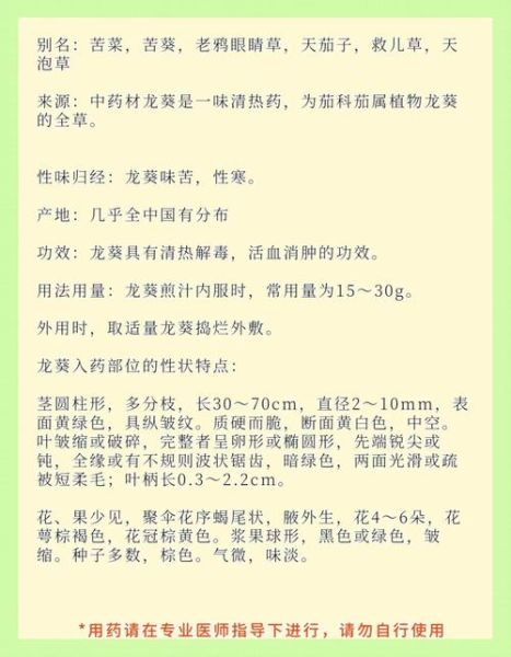 龙葵的功效与作用_龙葵能治什么病-第2张图片-山城妙识