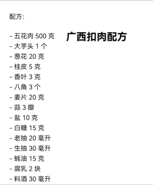 扣肉配料有哪些_扣肉做法视频详细步骤-第1张图片-山城妙识