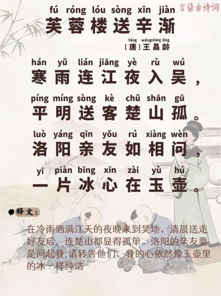 芙蓉楼送辛渐古诗翻译_王昌龄表达了什么情感-第2张图片-山城妙识