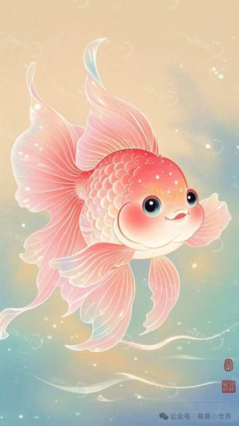 金鱼图片卡通可爱图片_如何挑选高清素材-第1张图片-山城妙识