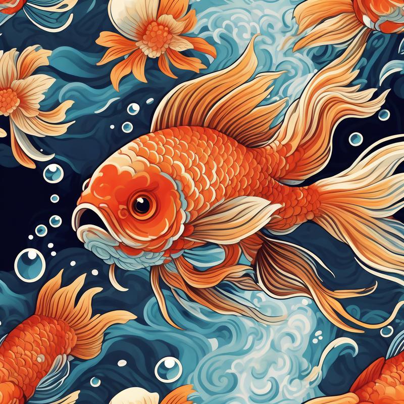 金鱼图片卡通可爱图片_如何挑选高清素材-第3张图片-山城妙识