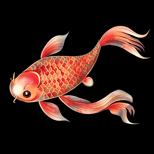 金鱼图片卡通可爱图片_如何挑选高清素材-第2张图片-山城妙识