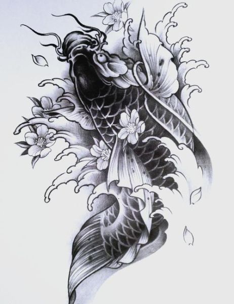 鲤鱼跃龙门纹身图片_适合什么部位-第2张图片-山城妙识