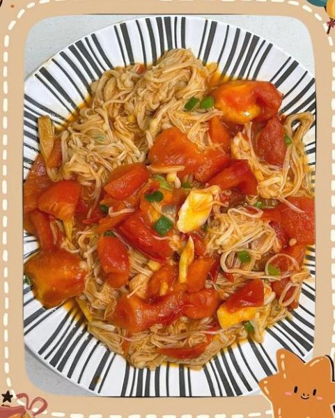 西红柿炒金针菇热量_减肥能吃吗-第3张图片-山城妙识 西红柿炒金针菇热量_减肥能吃吗-第3张图片-山城妙识