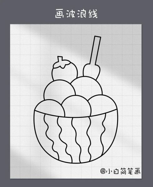 冰淇淋简笔画怎么画_冰淇淋简笔画图片大全大图-第2张图片-山城妙识 冰淇淋简笔画怎么画_冰淇淋简笔画图片大全大图-第2张图片-山城妙识