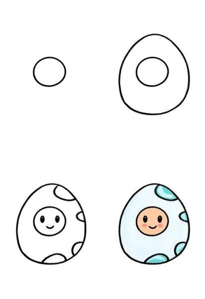 鸡蛋简笔画怎么画_鸡蛋简笔画教程-第1张图片-山城妙识