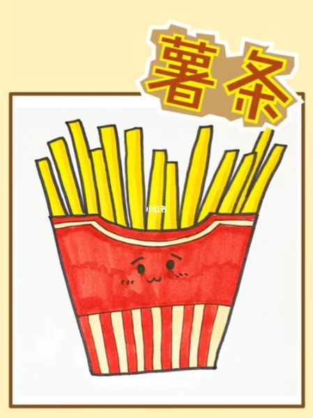 薯条简笔画怎么画_薯条简笔画图片大全-第2张图片-山城妙识