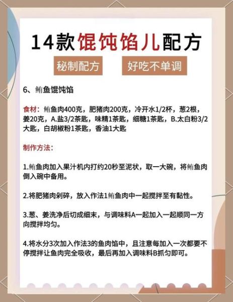 馄饨馅怎么做最好吃_14种经典配方一次学会-第1张图片-山城妙识
