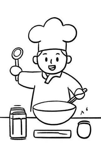 炒菜简笔画怎么画_炒菜图片简笔画步骤-第1张图片-山城妙识