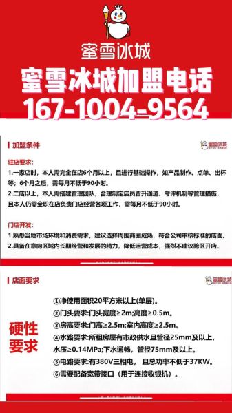 蜜雪冰城加盟条件_加盟费多少钱-第3张图片-山城妙识
