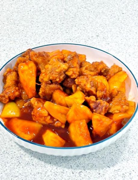 菠萝锅包肉怎么做_菠萝锅包肉家常做法-第1张图片-山城妙识