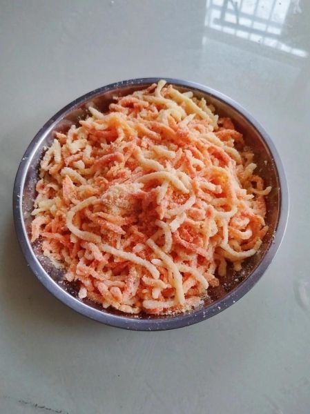 蒸红萝卜丝怎么蒸不粘_蒸红萝卜丝的做法大全-第3张图片-山城妙识