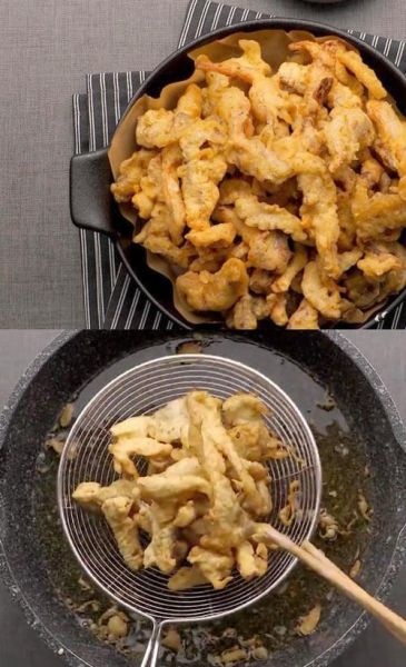 平菇怎么炸才酥脆_炸平菇最简单的家常做法-第2张图片-山城妙识