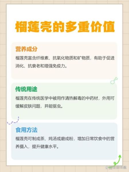 榴莲皮有什么用_榴莲皮的功效与作用-第3张图片-山城妙识