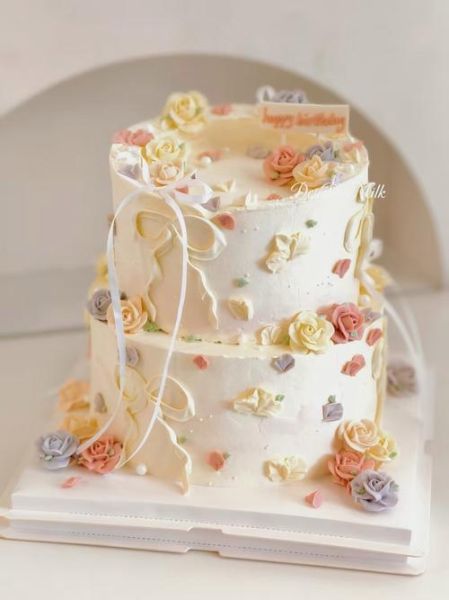 双层生日蛋糕图片女孩_如何挑选-第2张图片-山城妙识