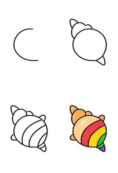 鸡心螺简笔画怎么画_鸡心螺有毒吗-第2张图片-山城妙识