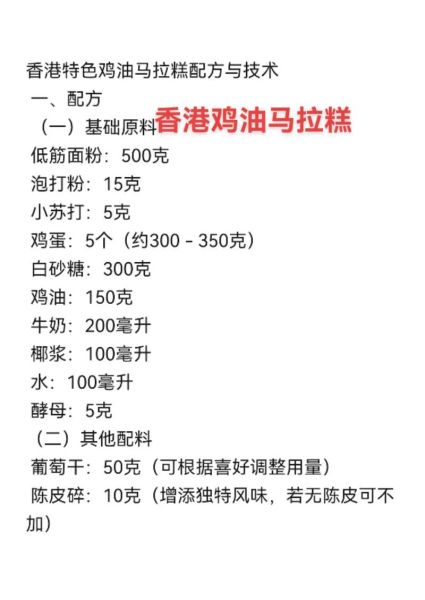 马拉糕怎么做_马拉糕配方比例-第1张图片-山城妙识