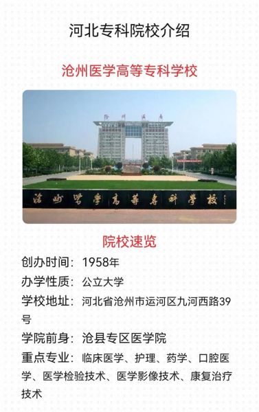 沧州医学高等专科学校怎么样_2024年单招分数线-第3张图片-山城妙识