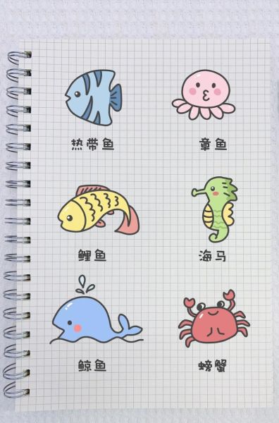 鱼简笔画涂色_怎么画好看又简单-第1张图片-山城妙识 鱼简笔画涂色_怎么画好看又简单-第1张图片-山城妙识