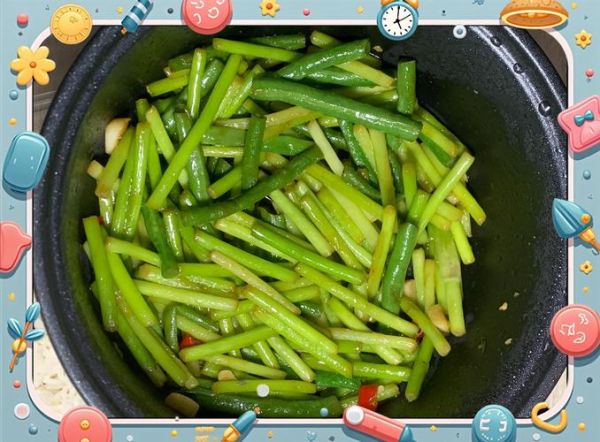蒜苔怎么做好吃_素炒蒜苔的家常做法-第1张图片-山城妙识