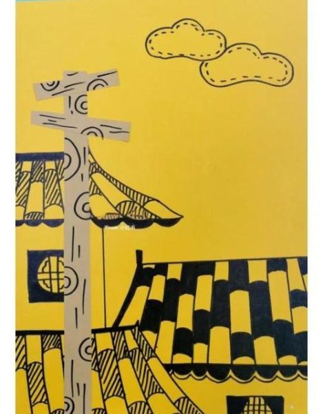 鲤鱼旗简笔画怎么画_鲤鱼旗简笔画步骤图-第2张图片-山城妙识