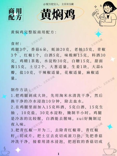 黄焖鸡米饭商业版配方_正宗黄焖鸡酱料怎么调-第1张图片-山城妙识
