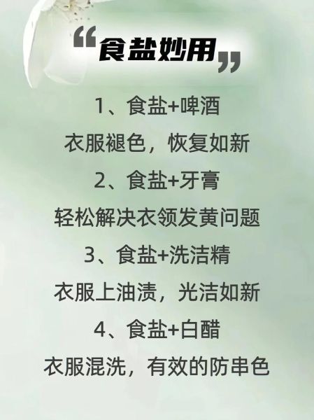 食盐的妙用有哪些_食盐能做什么-第3张图片-山城妙识