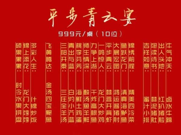 宴会菜单大全名字_如何取名更吸引人-第2张图片-山城妙识